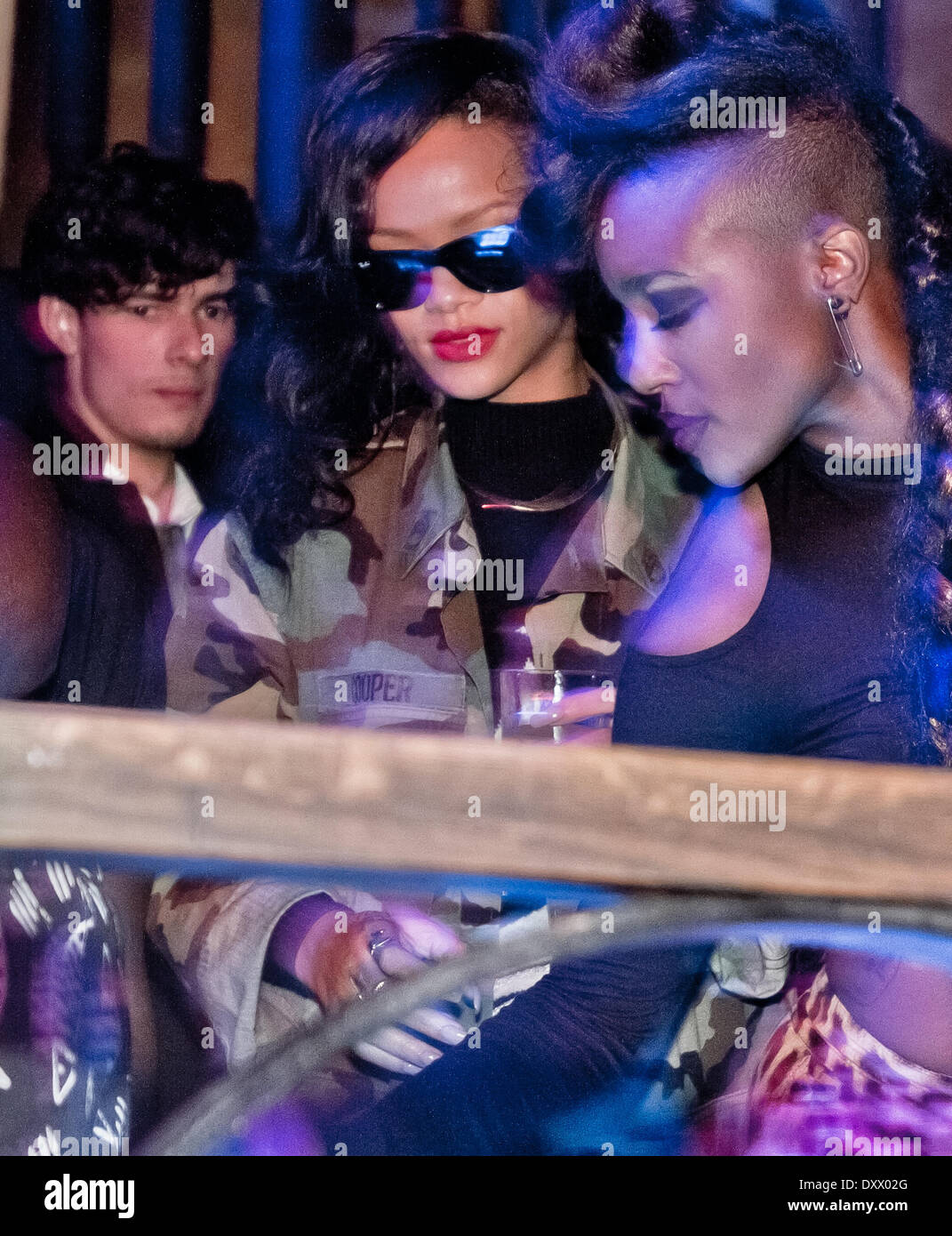 Rihanna and Chris Brown partying together around 1am at Adagio ...