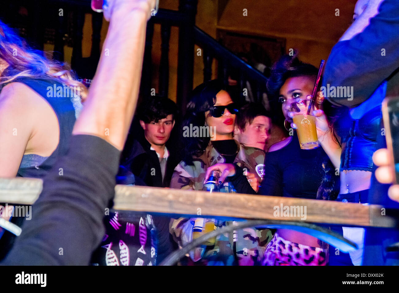 Rihanna and Chris Brown partying together around 1am at Adagio ...