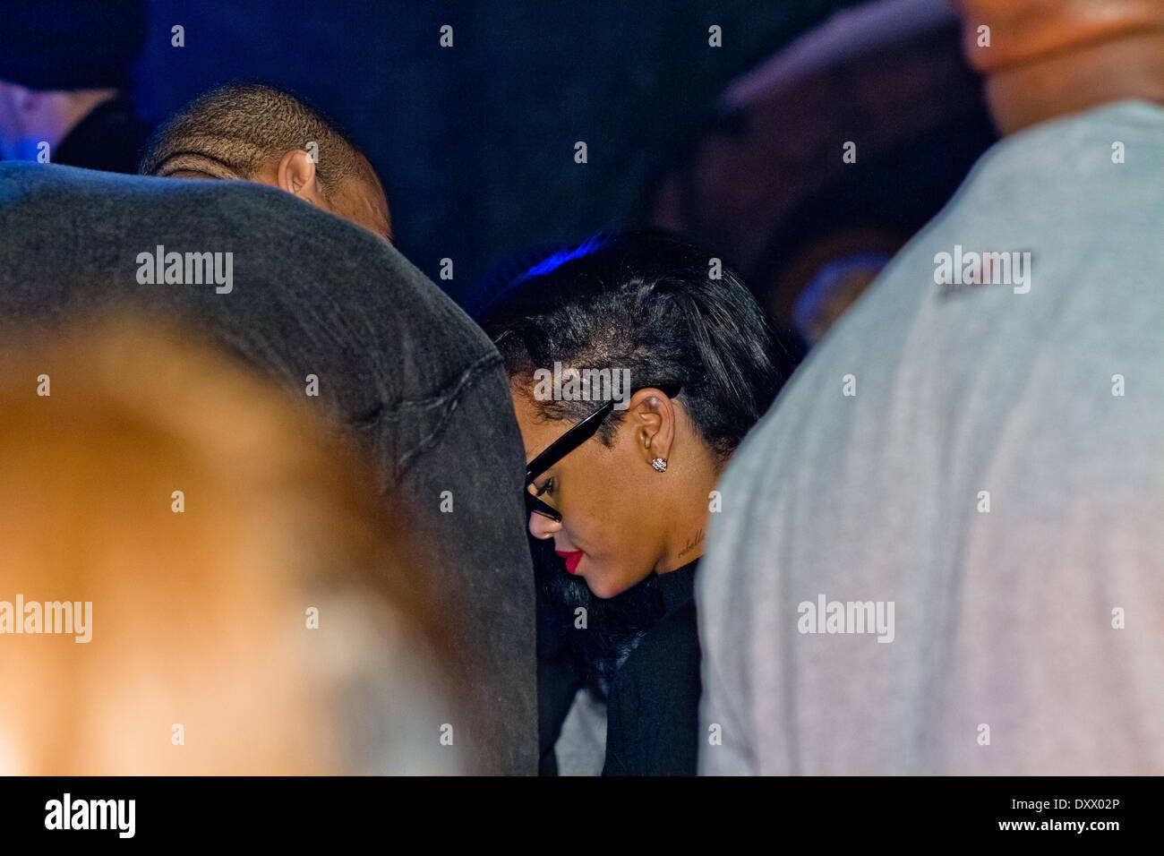 Rihanna and Chris Brown partying together around 1am at Adagio ...