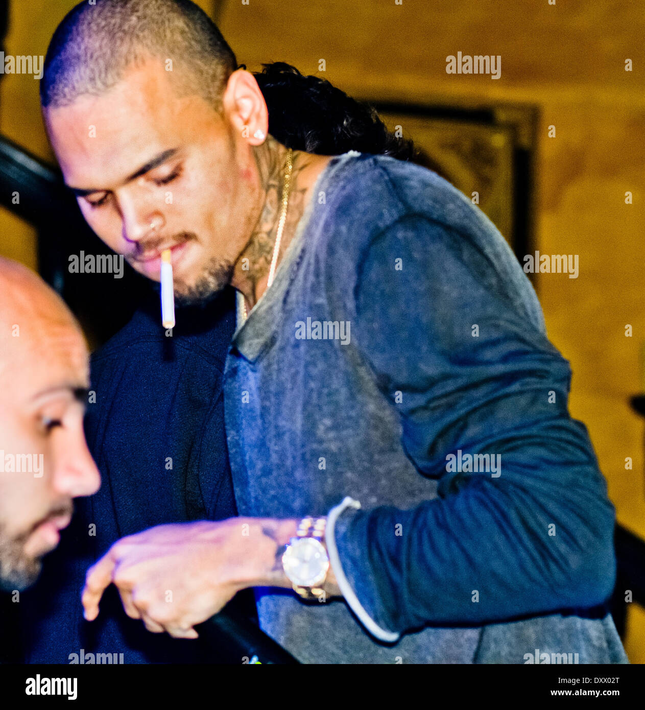 Rihanna and Chris Brown partying together around 1am at Adagio ...