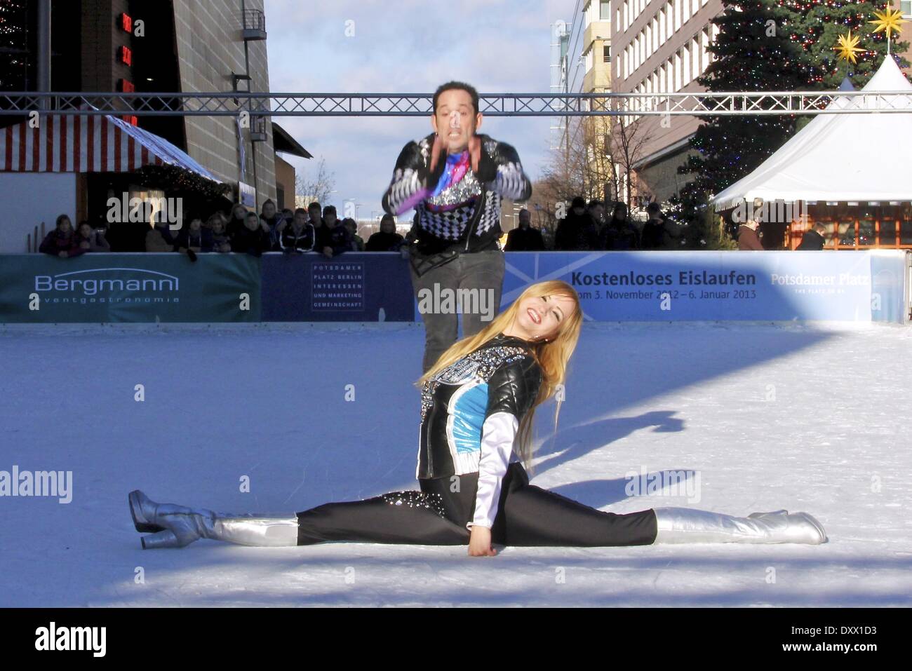Forrest Ryan McKinnon and Isabel Volk at a photocall for the Holiday on ...