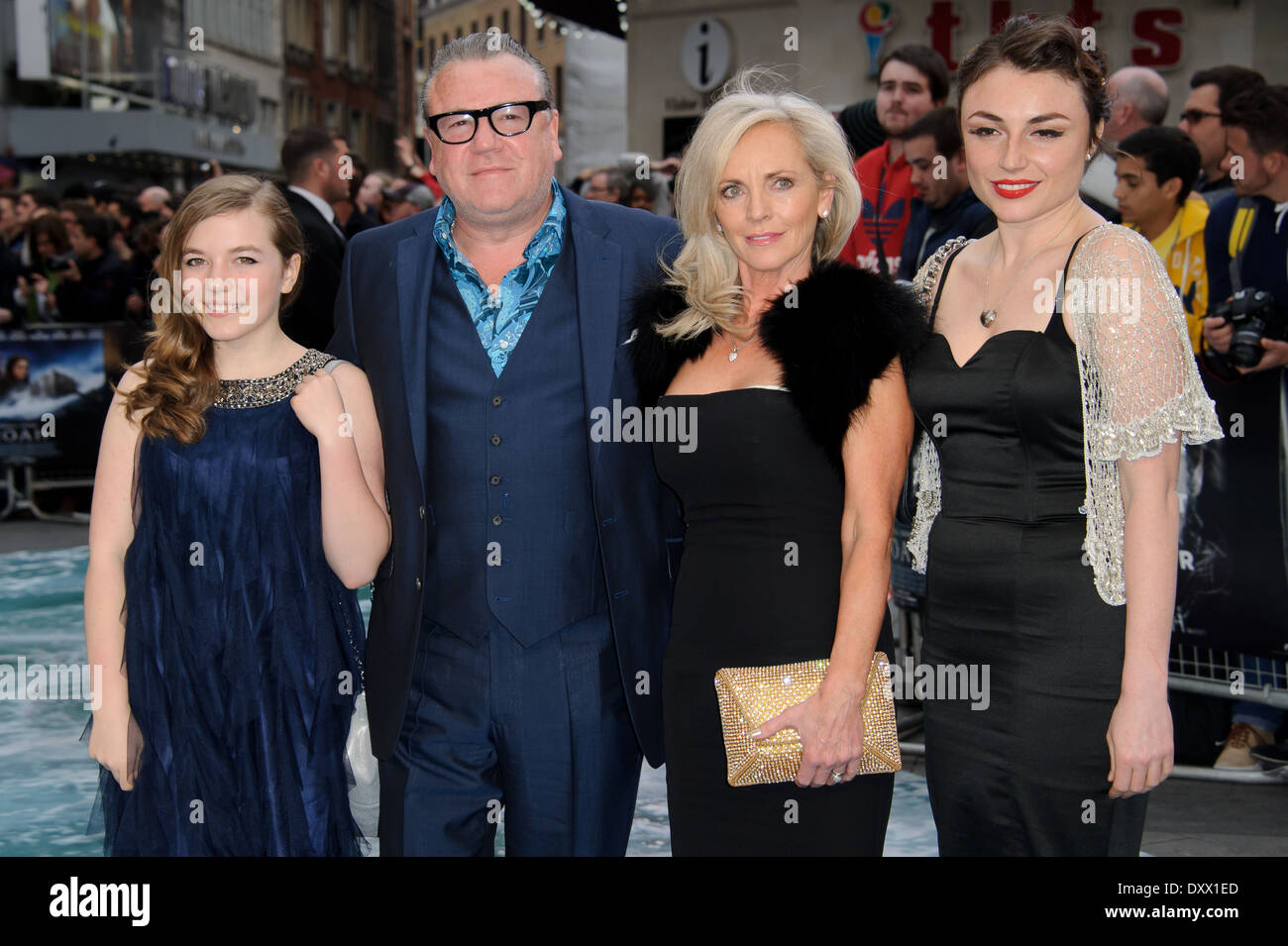 Ellie Winstone, Ray Winstone, Elaine Winstone and Lois Winstone arrive ...