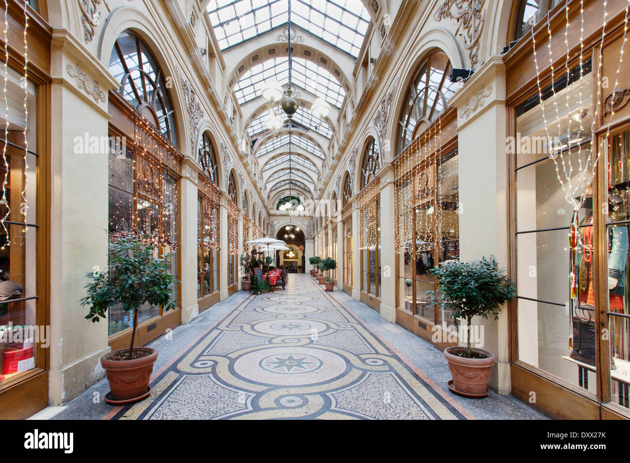 Galerie Vivienne shopping arcade, Paris, Region of Île-de-France ...