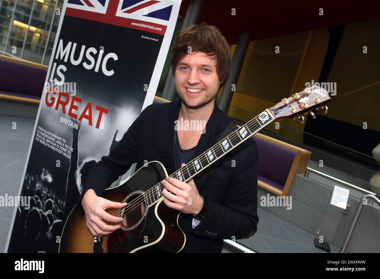 The Voice Of Germany 2012 winner Nick Howard performing live at an ...
