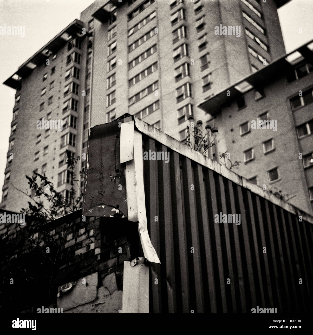 Cardiff tower block Stock Photo - Alamy