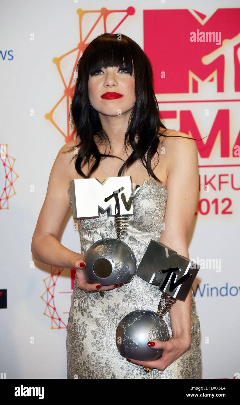 19th MTV Europe Music Awards - Press Room Featuring: Carly Rae Jepsen ...