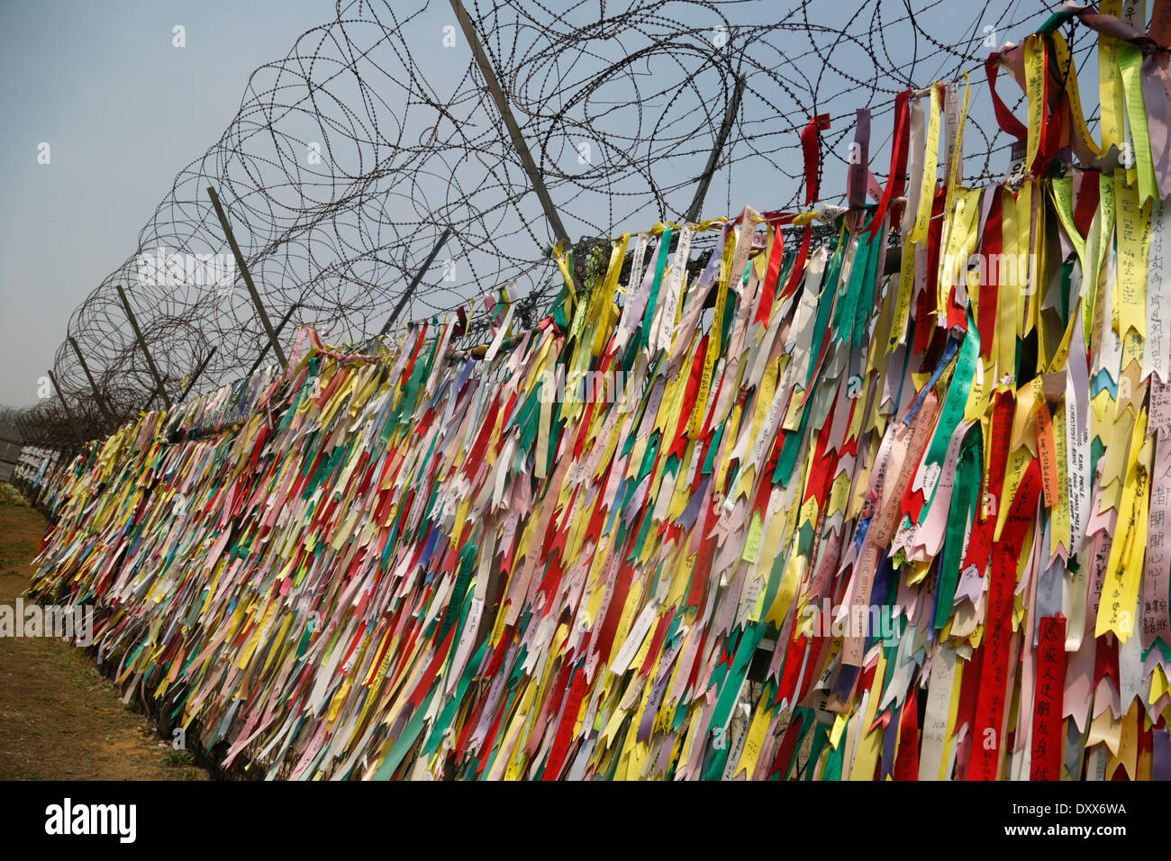 Dmz fence ribbons hi-res stock photography and images - Alamy
