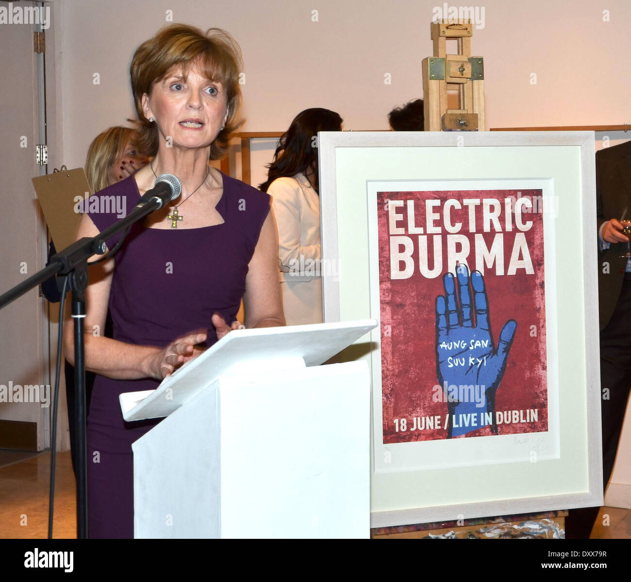 Adi Roche Guests arrive at the Chernobyl Childrens Secret Art Campaign ...