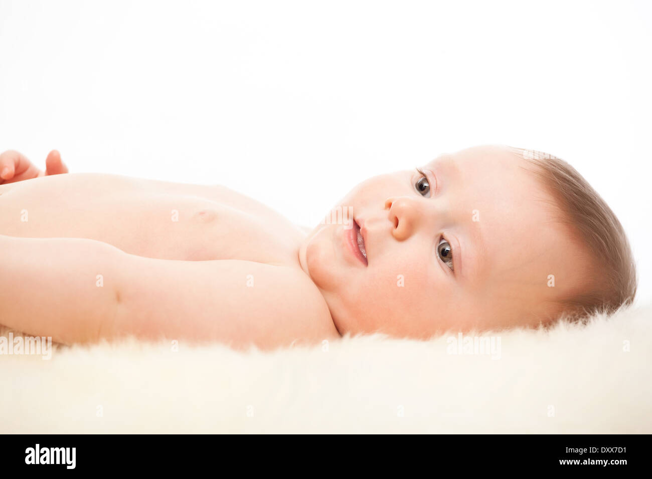 portrait of cute caucasian baby Stock Photo - Alamy