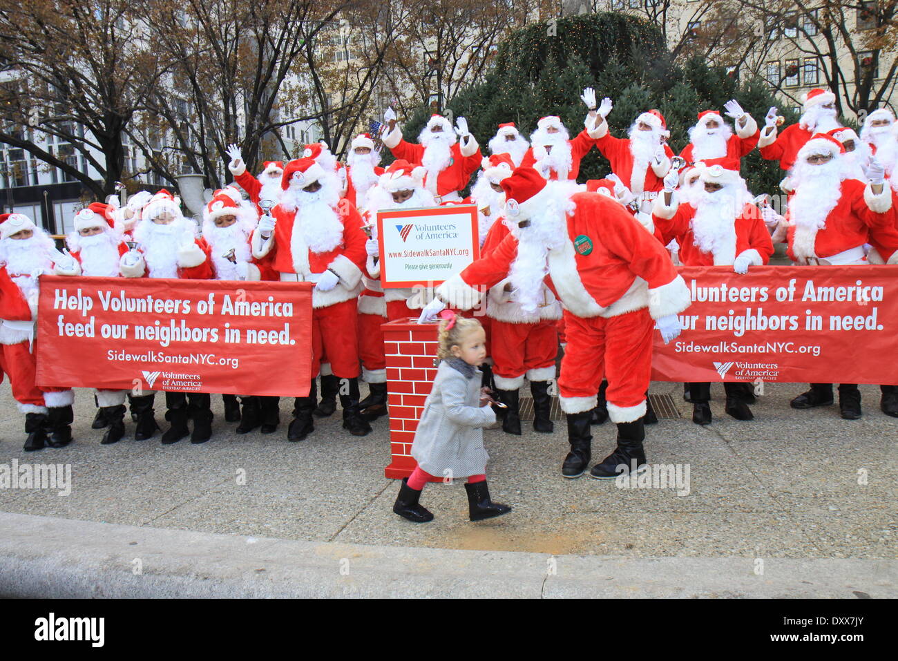 More than 50 fully dressed Santas attended the 110th Annual Sidewalk ...