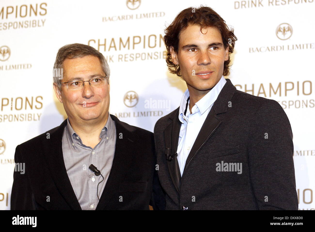 Spanish tennis player Rafael Nadal during the presentation of the new ...