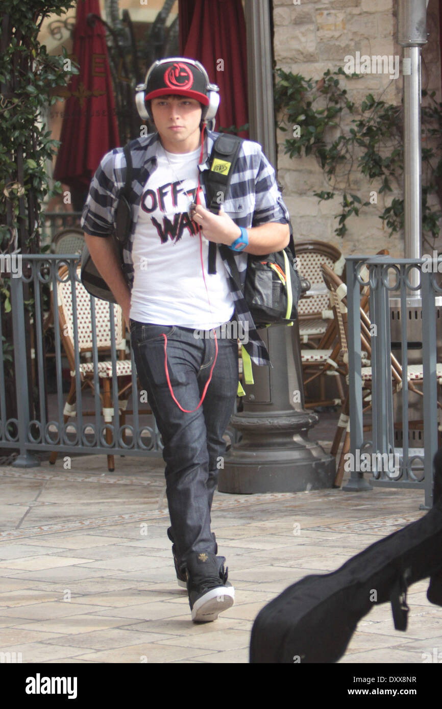 Emblem 3 X Factor Celebrities arrive at 'Extra' at The Grove Los ...