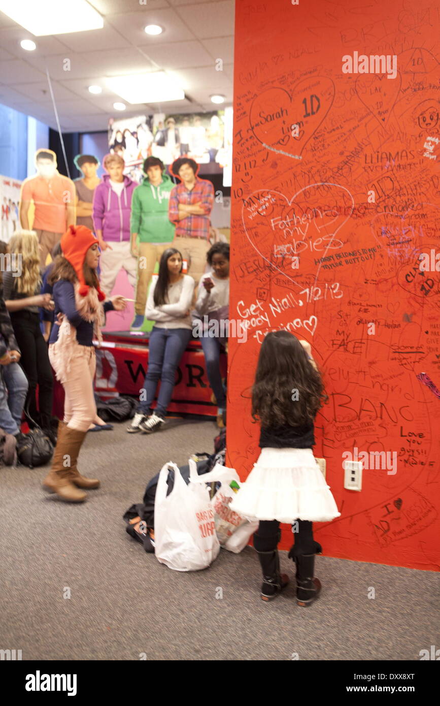One Direction fans visit the new '1D World' Pop Up Store where they can ...