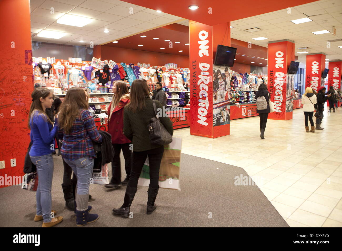 One Direction fans visit the new '1D World' Pop Up Store where they can ...