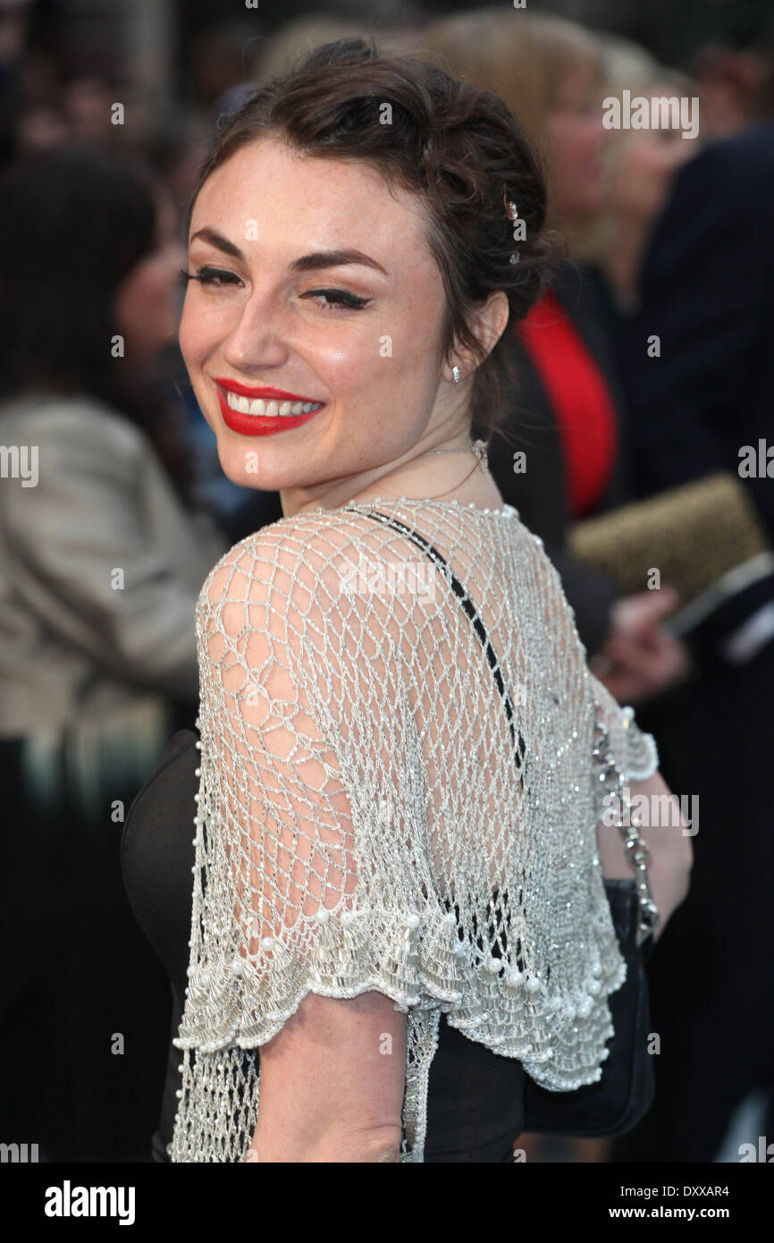 Lois Winstone arriving for the UK Premiere or Noah, at Odeon Leicester ...