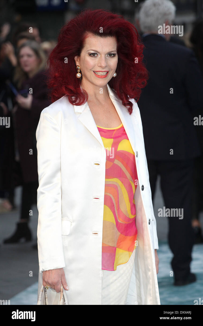 Cleo Rocos arriving for the UK Premiere or Noah, at Odeon Leicester ...