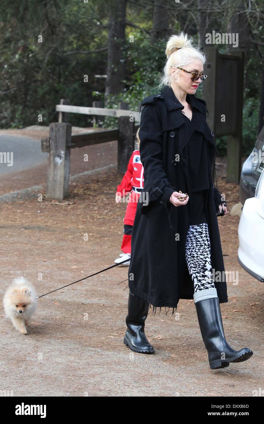 Gwen Stefani takes her son Zuma Rossdale and the family dog to park Los ...