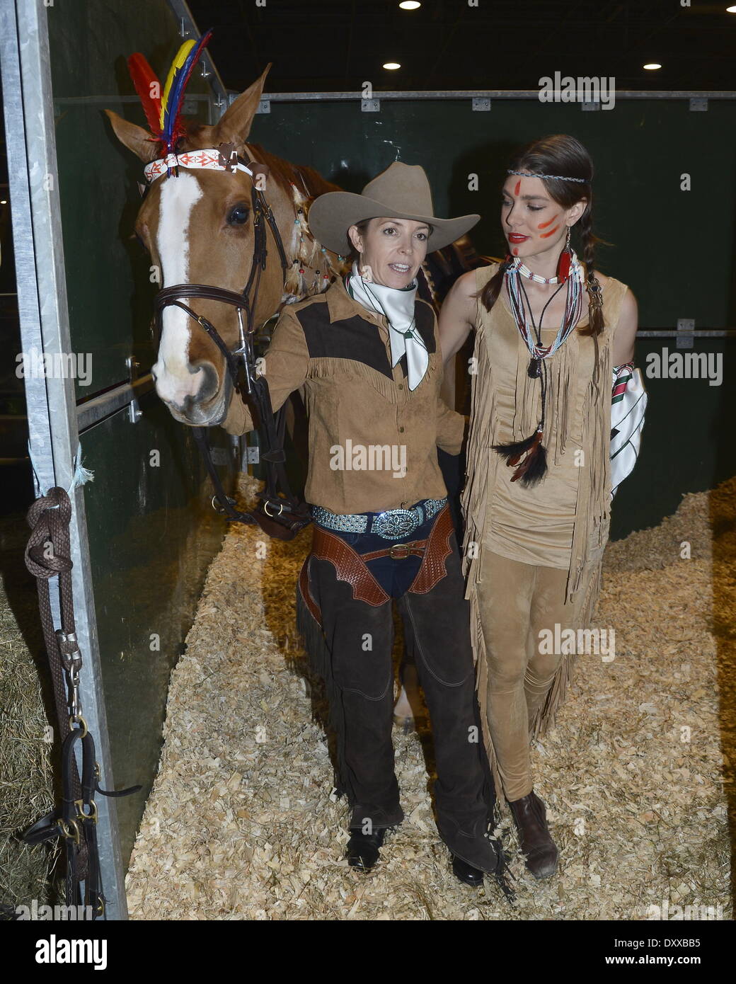 Edwina Alexander and Charlotte Casiraghi Gucci Paris Masters 2012 at ...