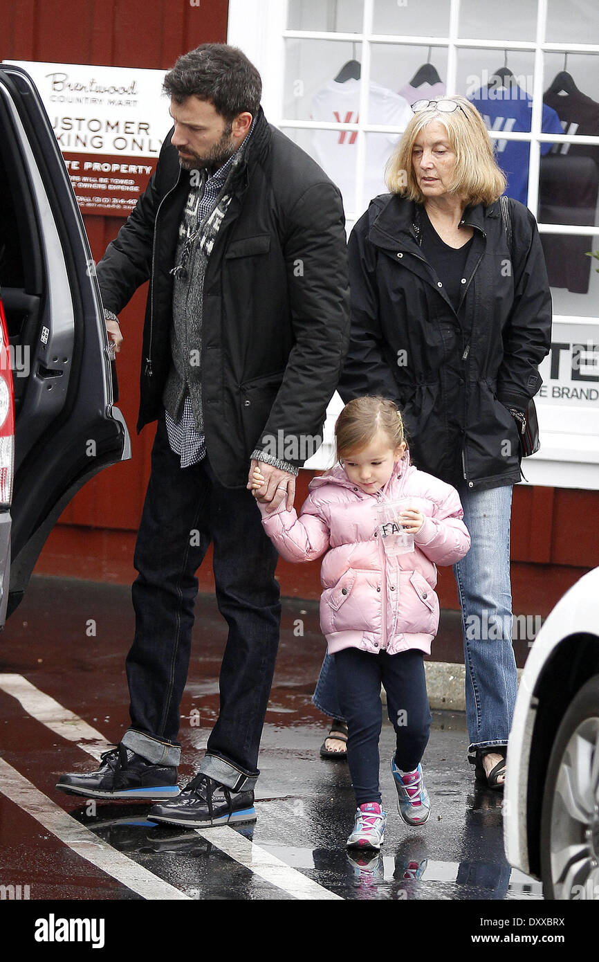 Ben Affleck Seraphina Affleck and Chris Affleck Ben Affleck leaving The ...