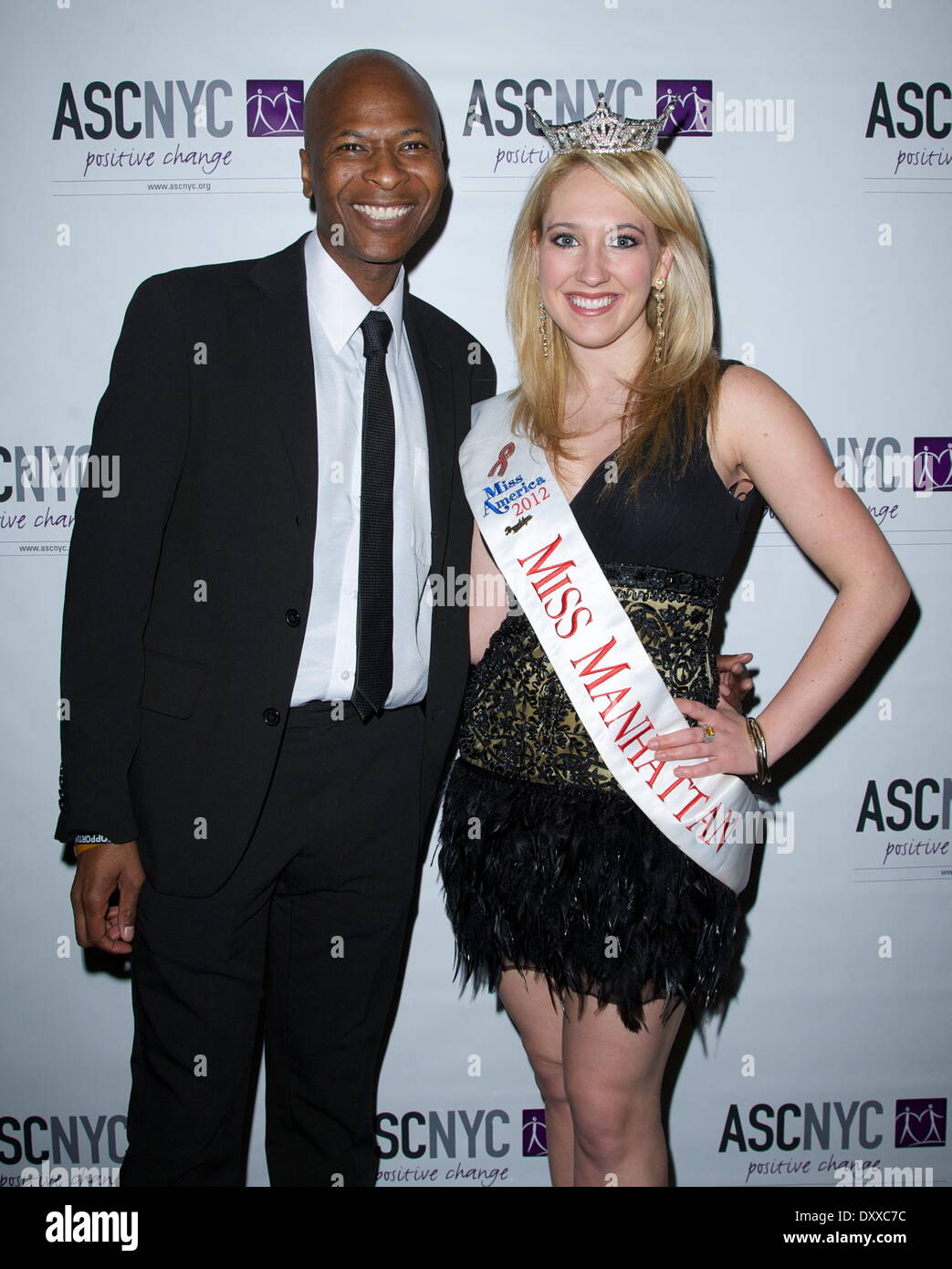Georges Bridges and Katie Berry 2012 Unmasked AIDS Gala at Bryant Park ...