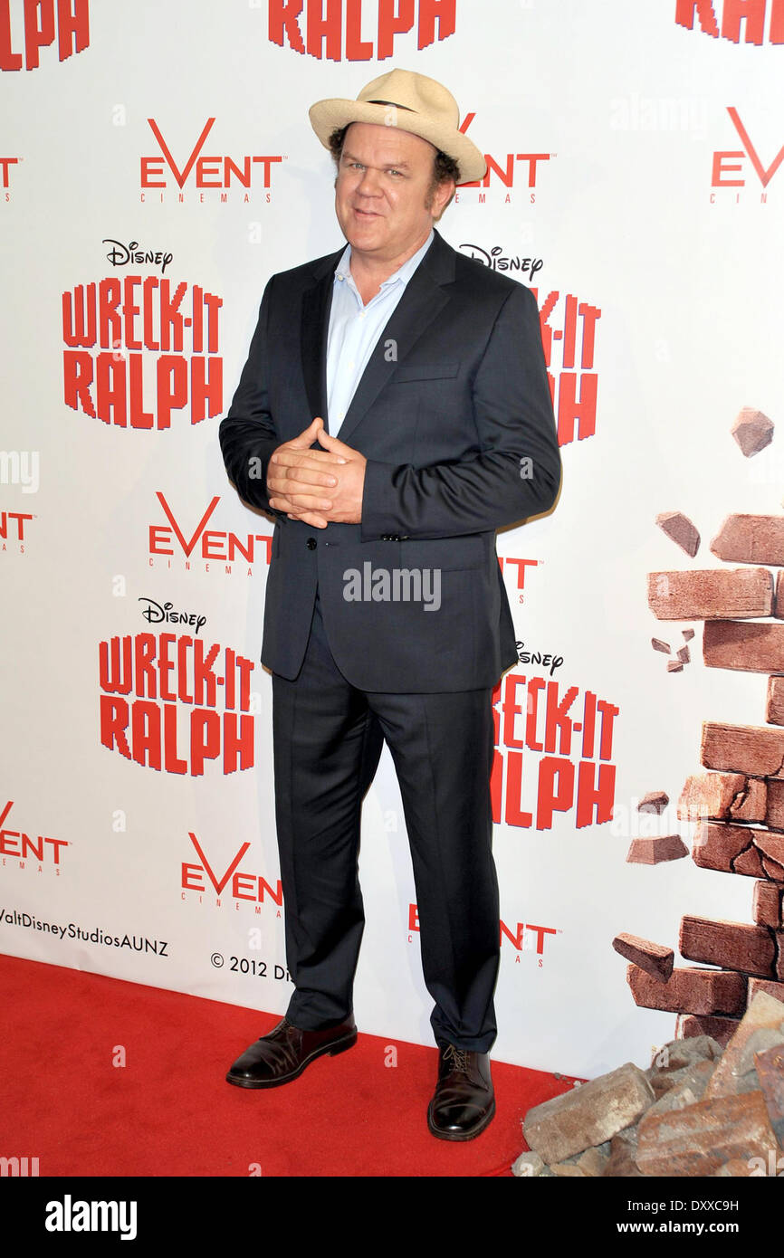 John C Reilly arrives at the 'Wreck It Ralph' Australian premiere ...