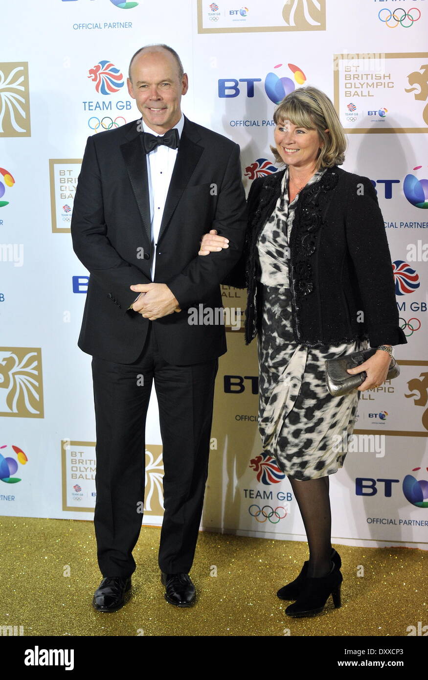 Clive Woodward and guest BT British Olympic Ball held at the Grosvenor ...