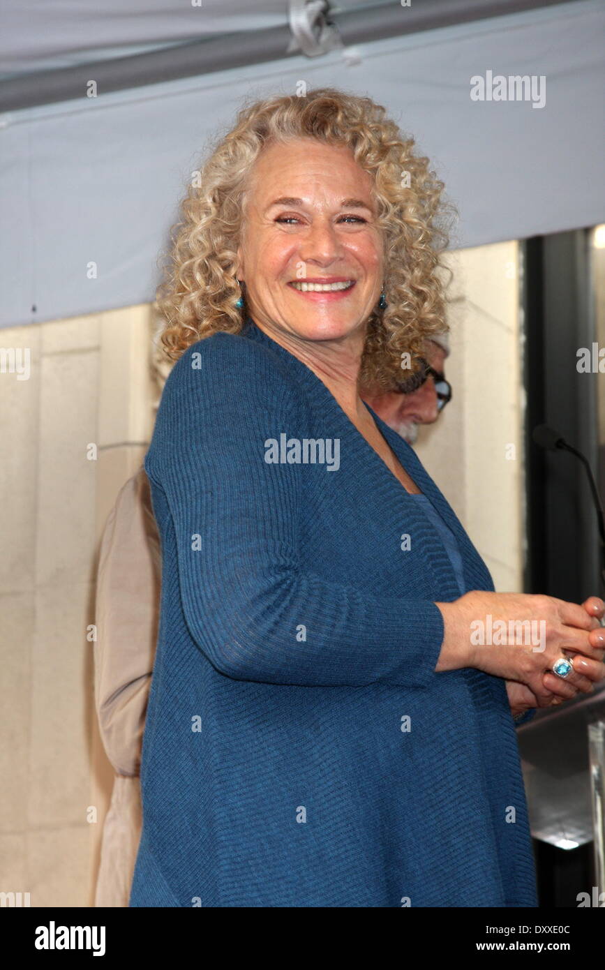 Singer-songwriter Carole King is honored with a Hollywood Star on the ...
