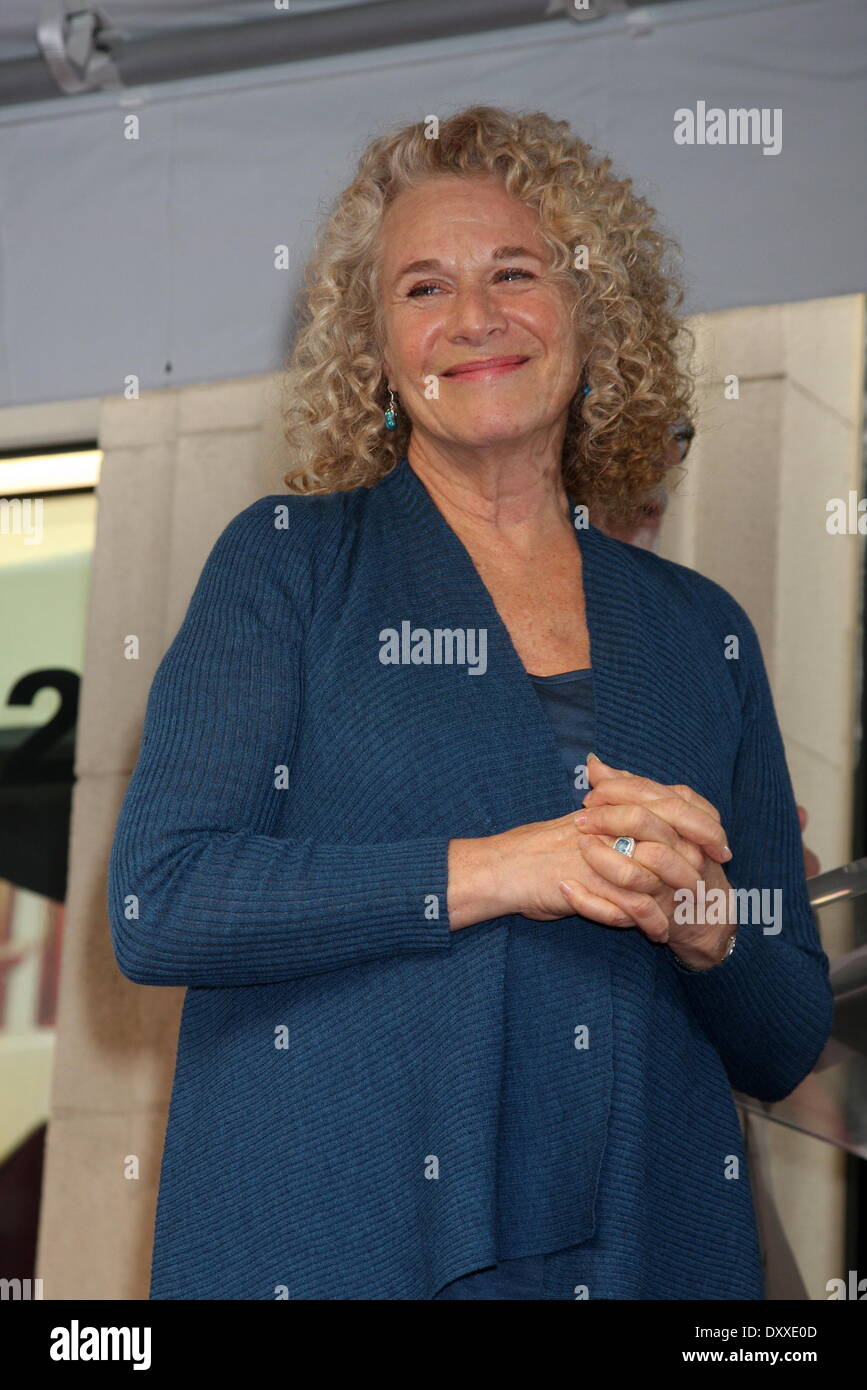 Singer-songwriter Carole King is honored with a Hollywood Star on the ...