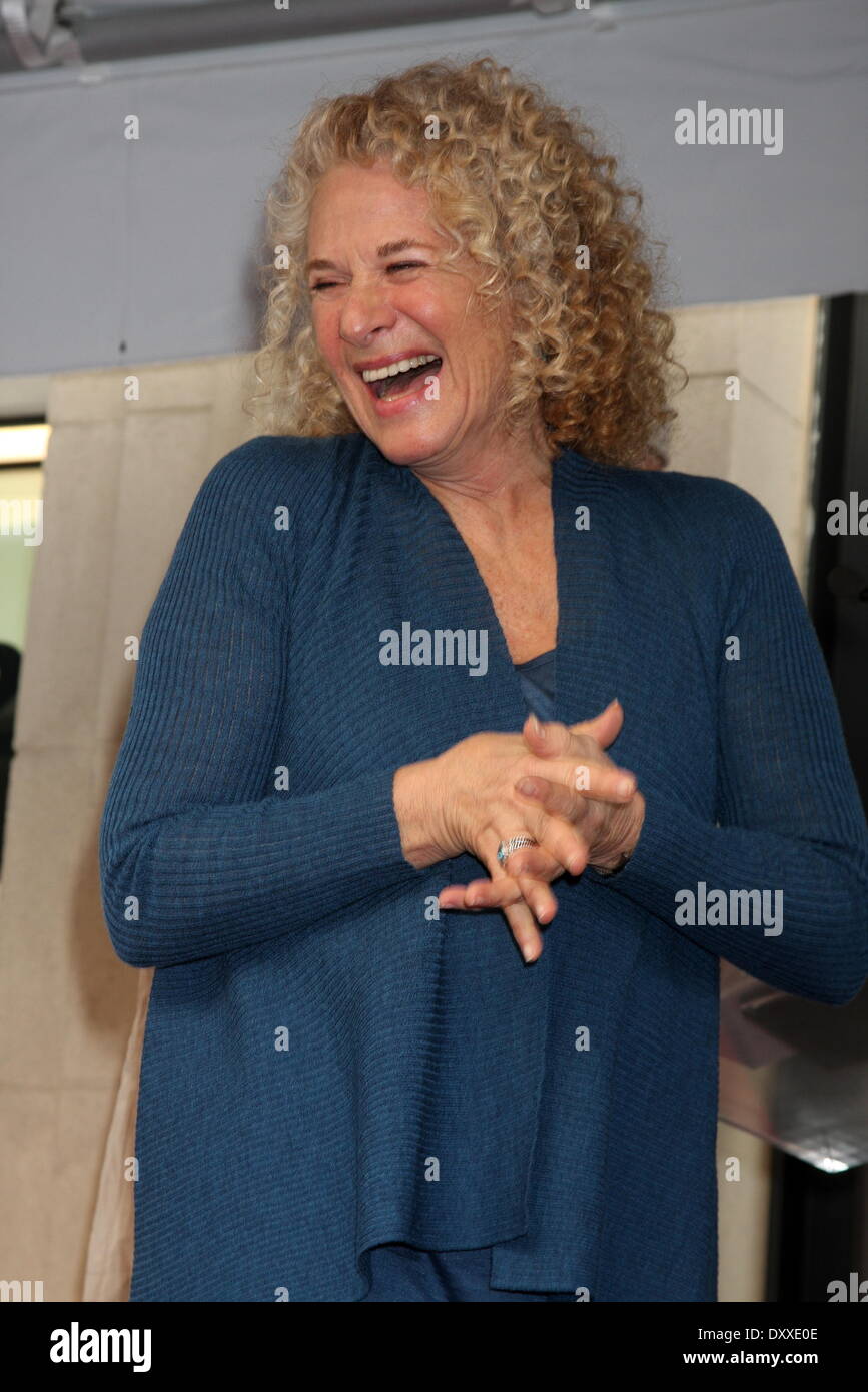 Singer-songwriter Carole King is honored with a Hollywood Star on the ...