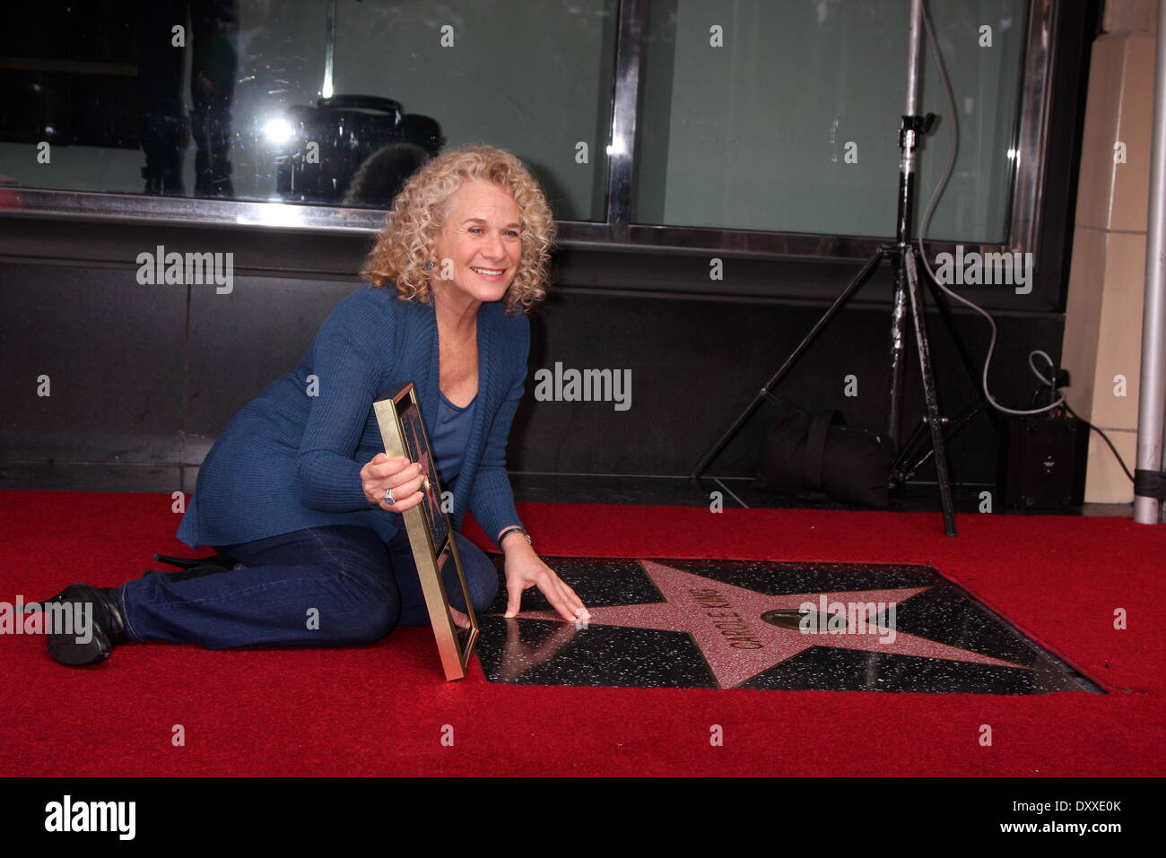 Singer-songwriter Carole King is honored with a Hollywood Star on the ...