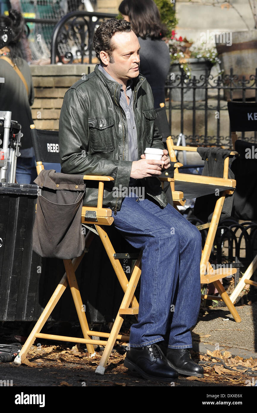 Vince Vaughn Actors seen on the film set of 'The Delivery Man' Where ...