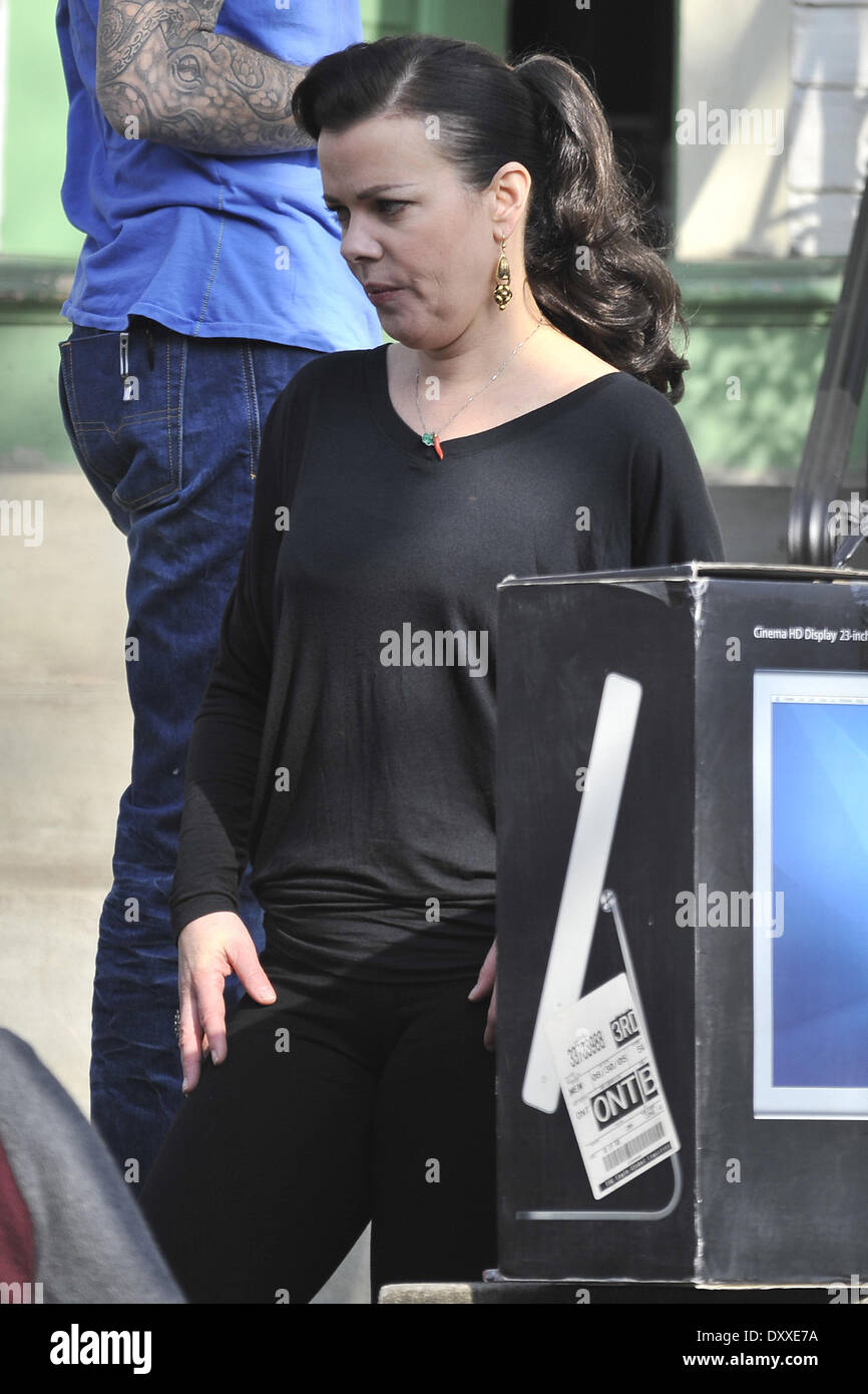 Debi Mazar Actors seen on the film set of 'The Delivery Man' Where: New ...