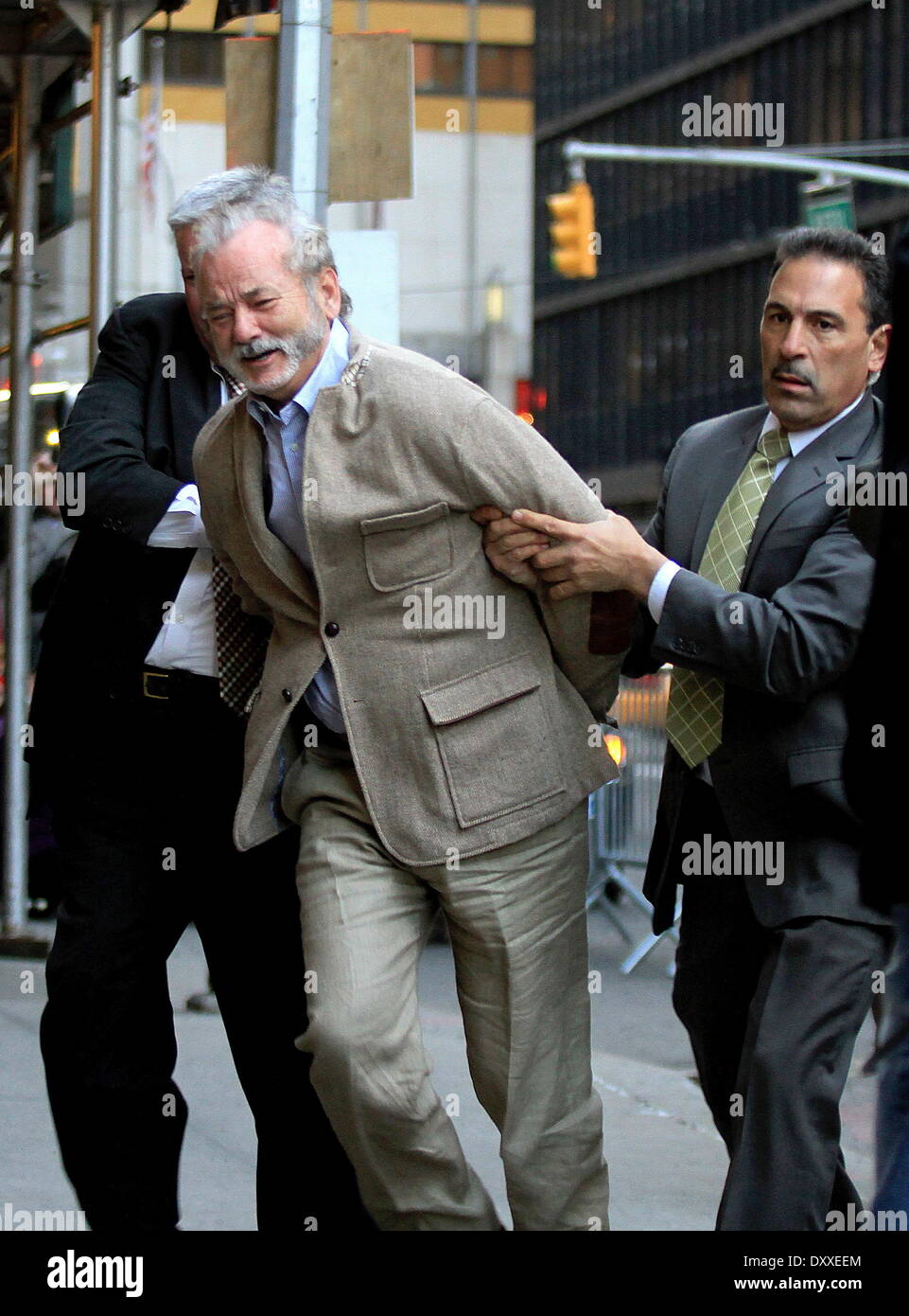 Actor Bill Murray appears in a kidnapping skit for the 'Late Show with ...