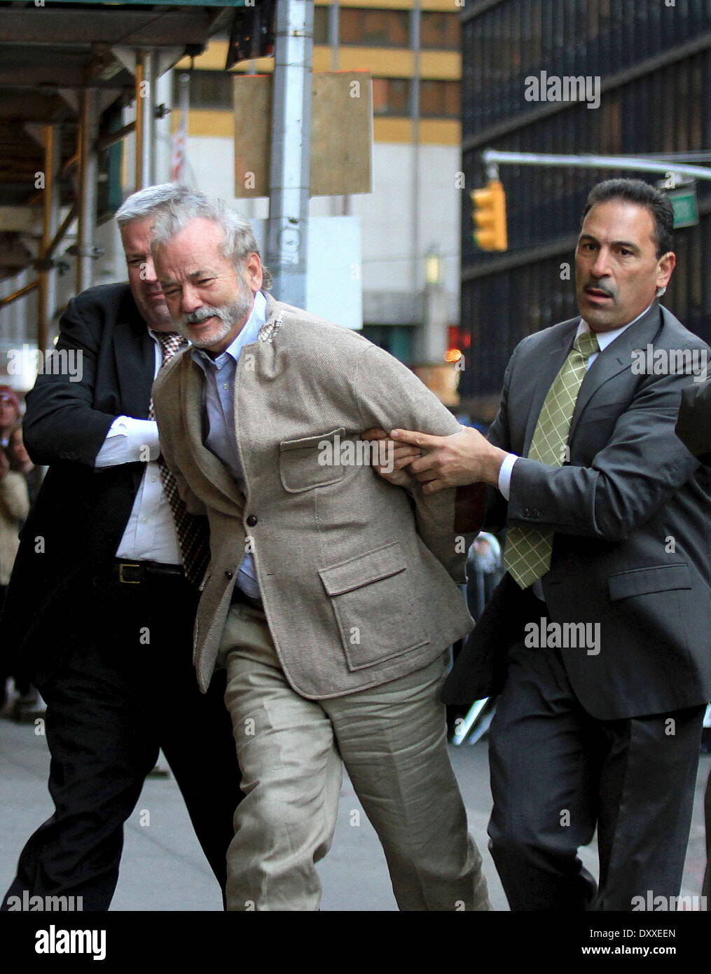 Actor Bill Murray appears in a kidnapping skit for the 'Late Show with ...