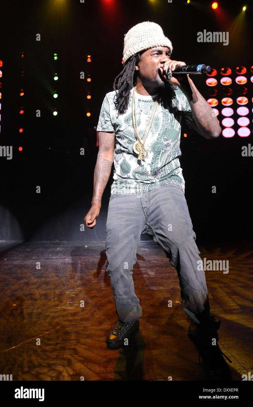 Wale performs during Maybach Music Group (MMG) Tour at The Fillmore ...