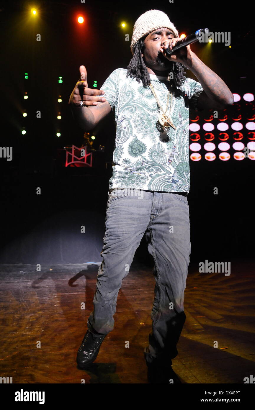 Wale performs during Maybach Music Group (MMG) Tour at The Fillmore ...