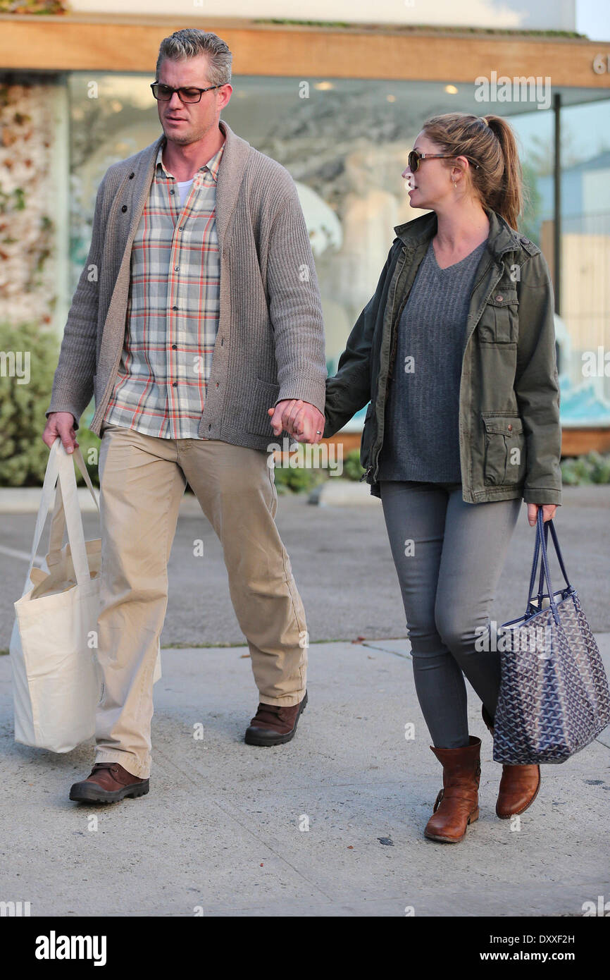 Eric Dane And Wife Rebecca Gayheart Hold Hands While Exiting Andy