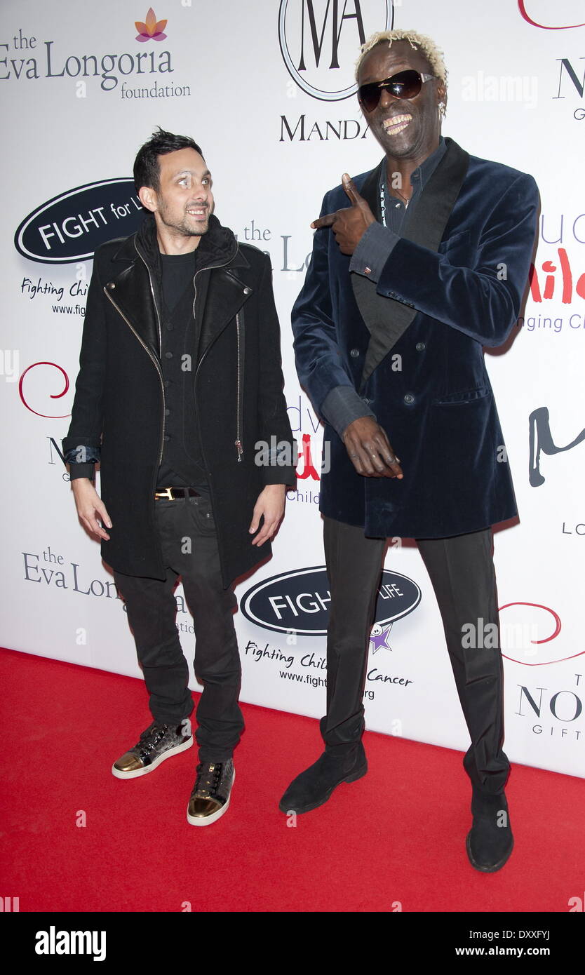 Dynamo and Guest The Noble Gift Gala held at the ME Hotel - Arrivals ...