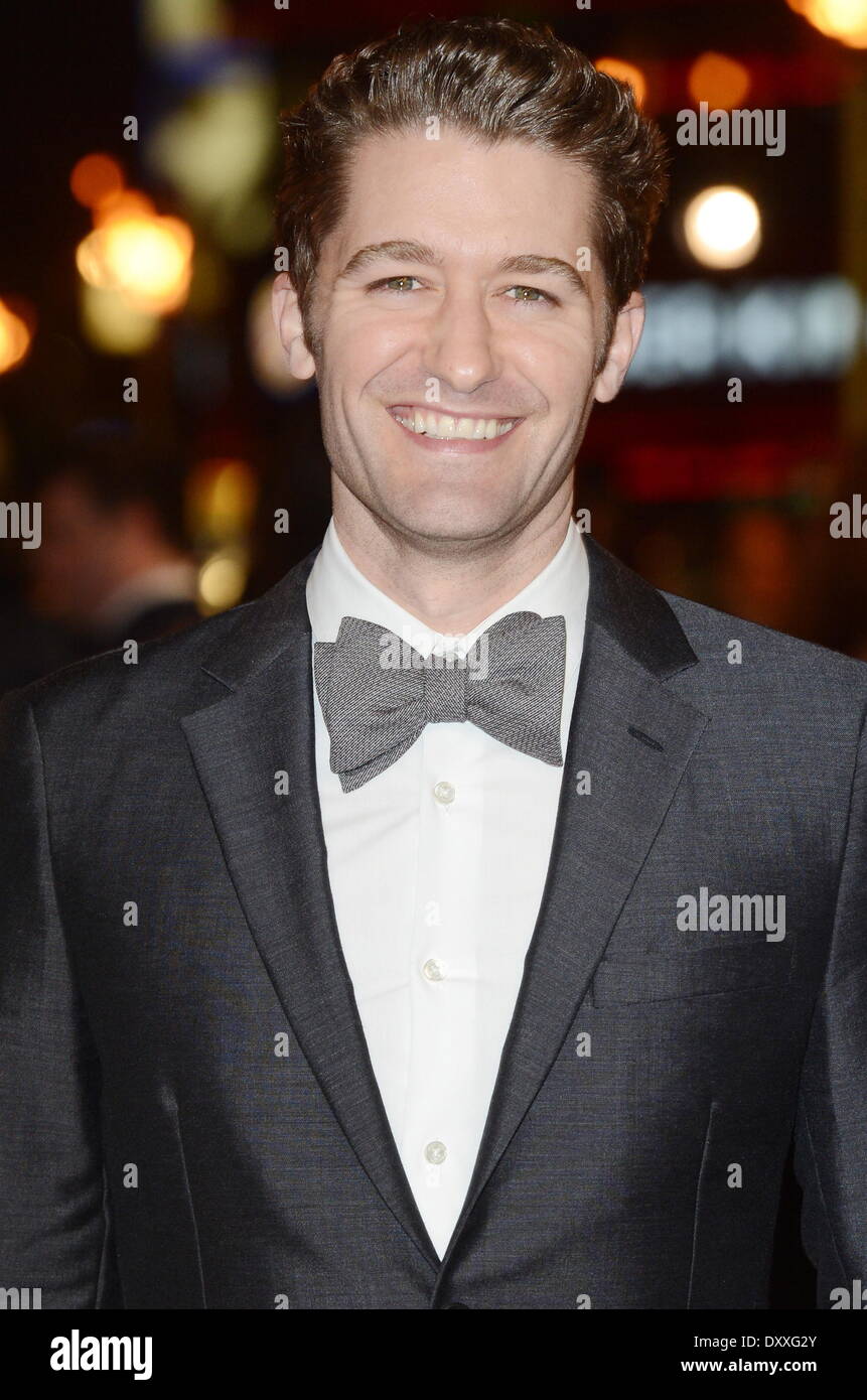 Matthew Morrison at the premiere of "Les Miserable" at Odeon Leicester ...