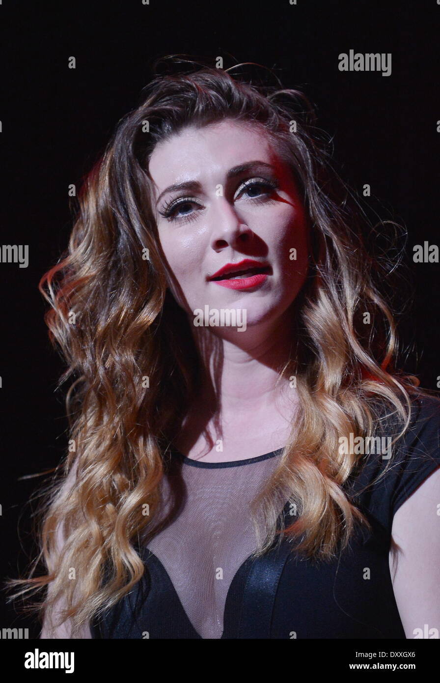 Amy Heidemann of Karmin Y100's Jingle Ball 2012 at the BB&T Center ...