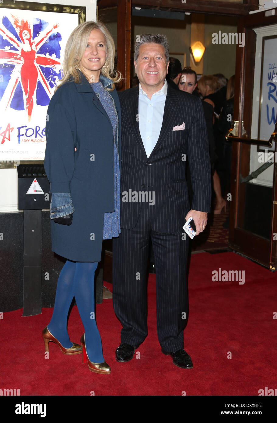 Neil Fox with his wife Vicky VIVA Forever Spice Girls the Musical held ...