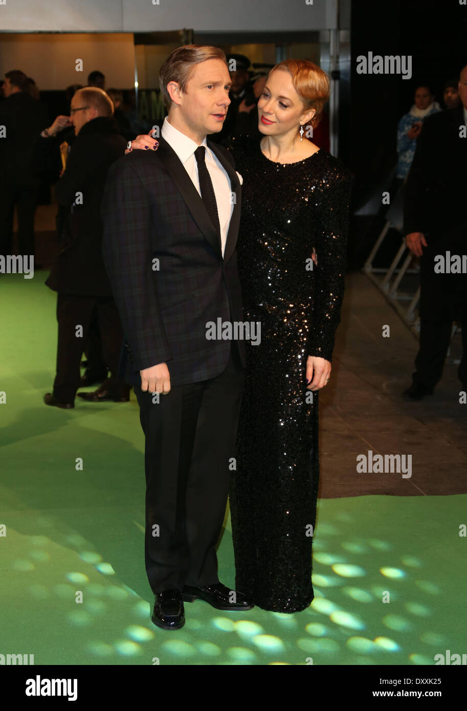 Martin Freeman and Amanda Abbington The Hobbit: An Unexpected Journey ...