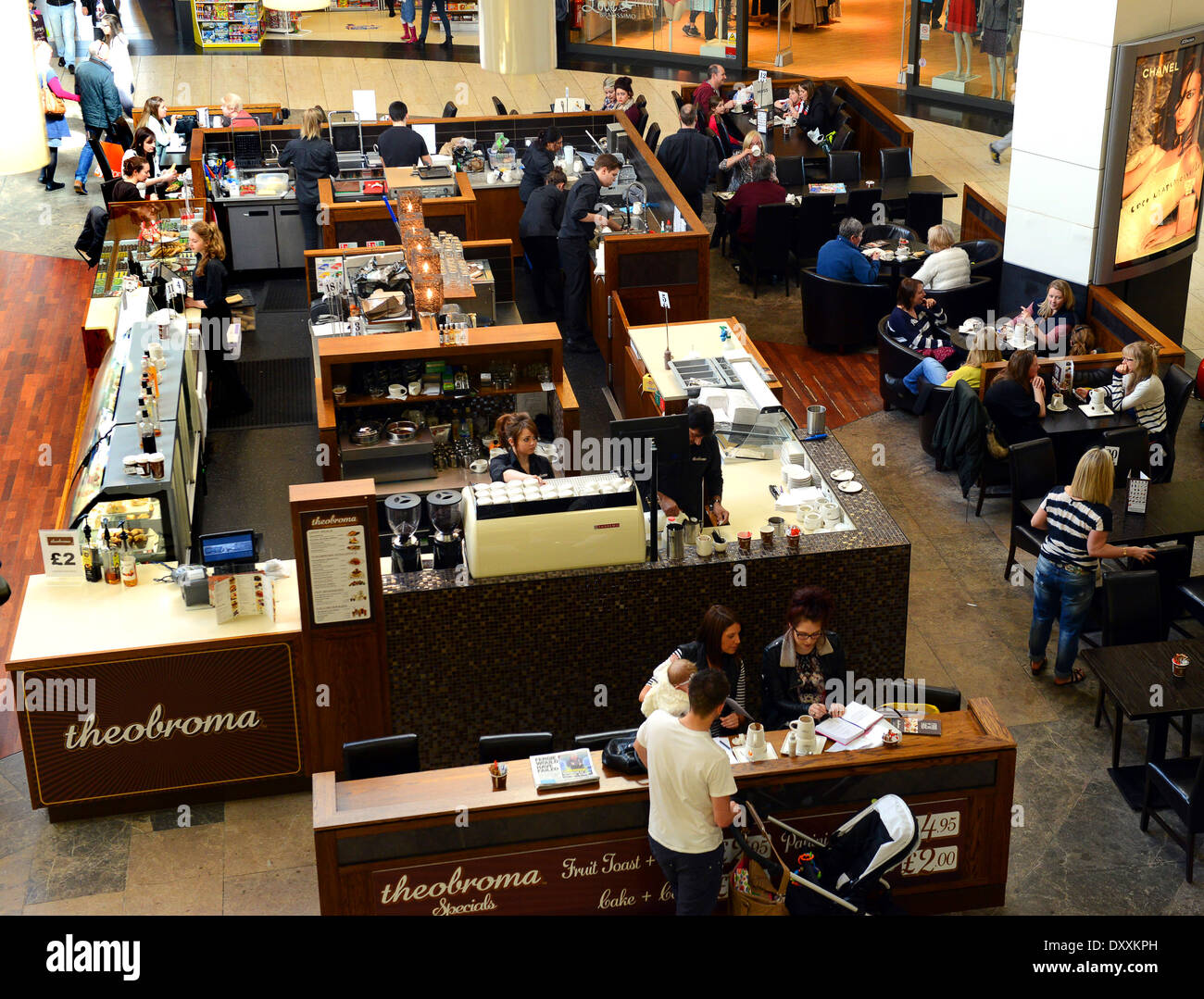Theobroma cafe Chocolate Lounge at Touchwood Shopping Centre Solihull ...
