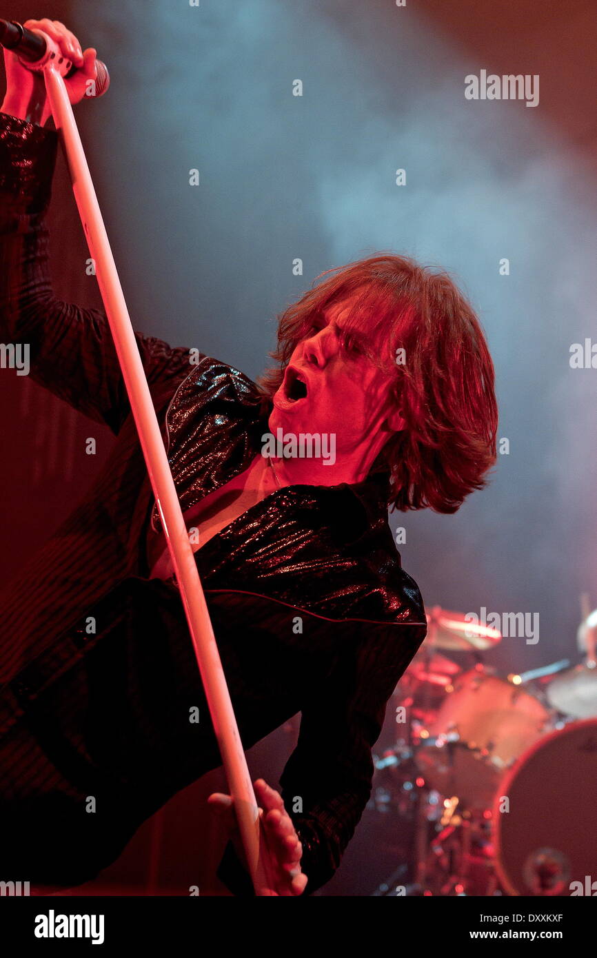 Joey Tempest of Europe performing live at Scandinavium Gothenburg ...