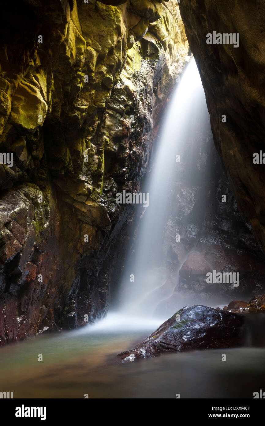 Chorro las Yayas waterfalls near El Cope in the Cocle province ...