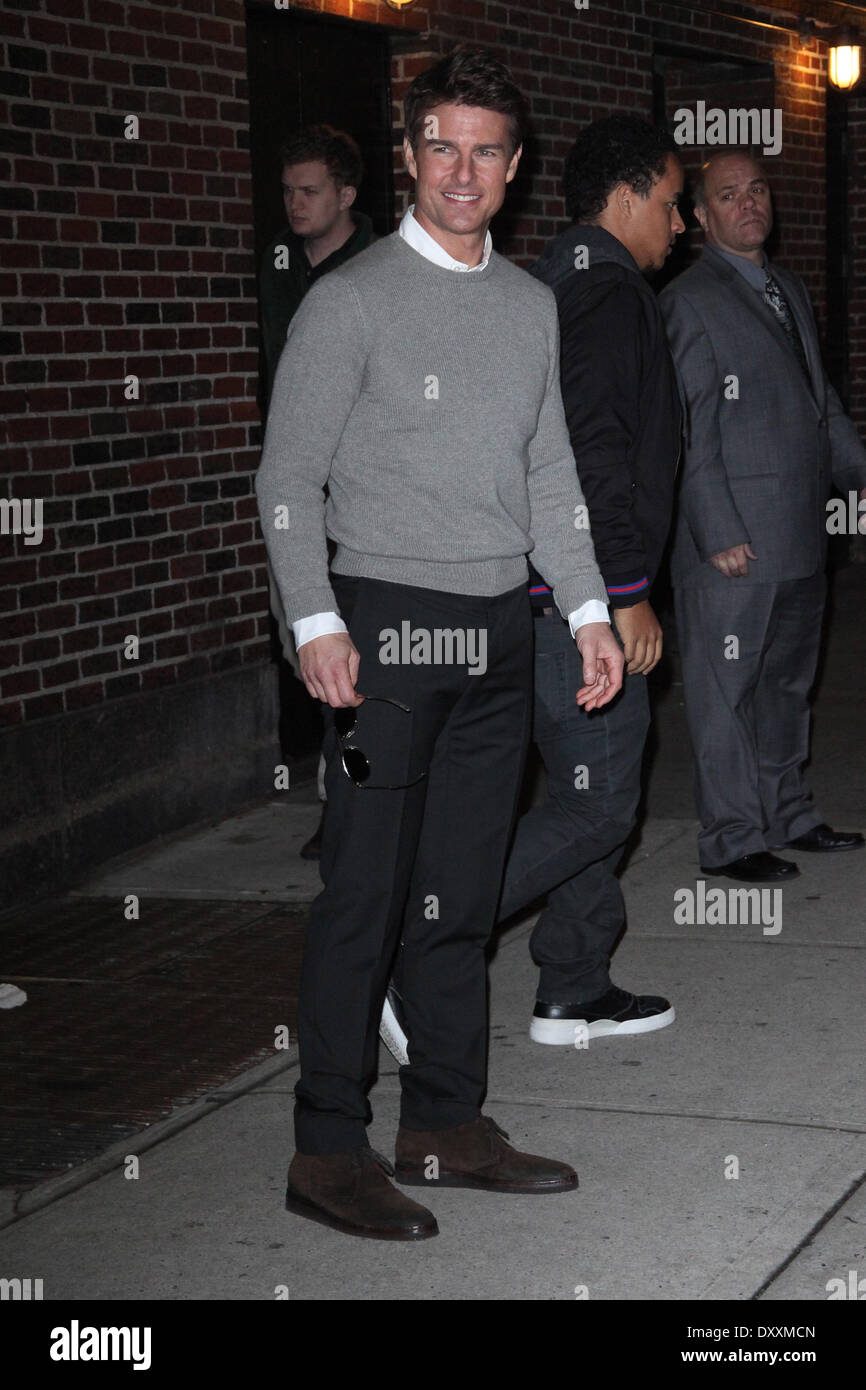 Tom Cruise 'The Late Show with David Letterman' at the Ed Sullivan Theater Featuring: Tom Cruise ...