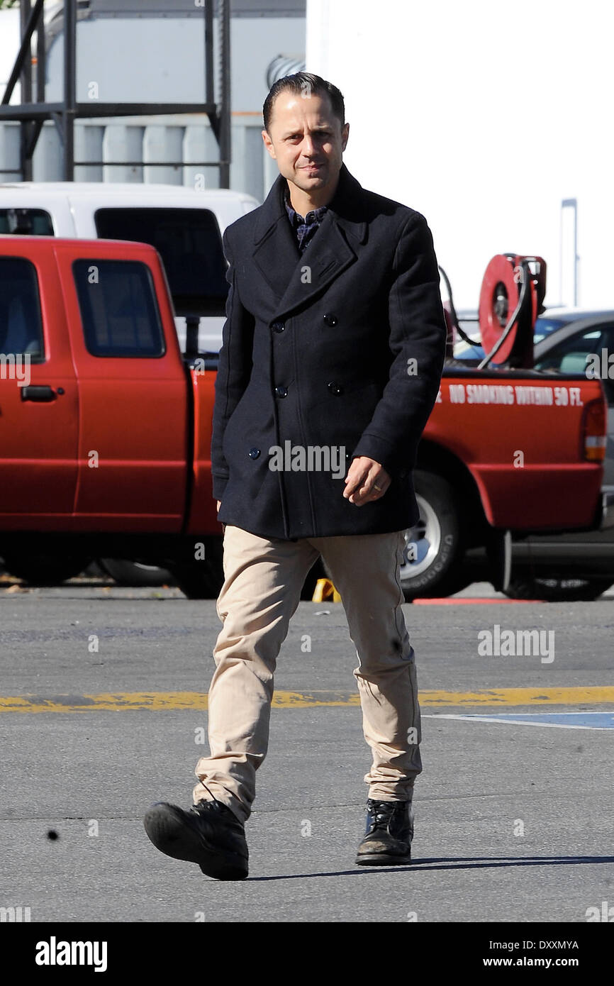 Gangster Squad star Giovanni Ribisi spotted at a studio rental truck ...