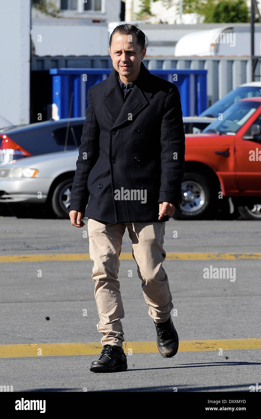 Gangster Squad star Giovanni Ribisi spotted at a studio rental truck ...
