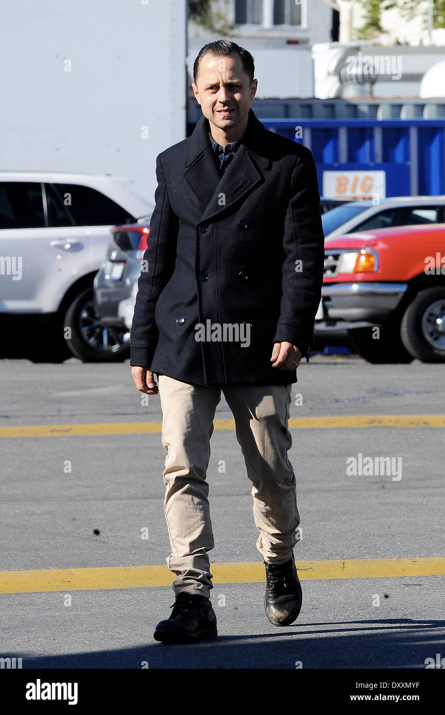 Gangster Squad star Giovanni Ribisi spotted at a studio rental truck ...