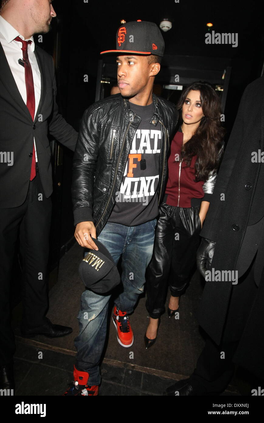 Cheryl Cole Tre Holloway Celebrities leaving the Rose Club London ...